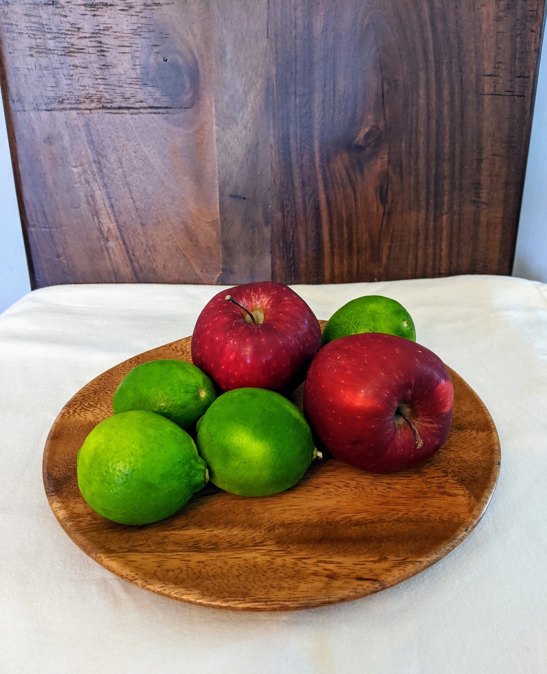 Vintage Monkey Pod Tray ~ Round Wooden Platter ~ Centerpiece ~ Wood ...