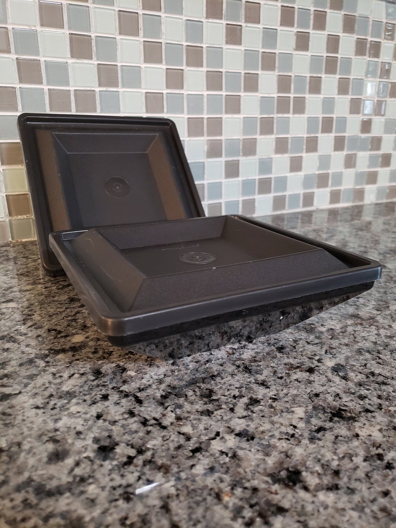 Tupperware Get Together Square Server Midnight Black | Etsy