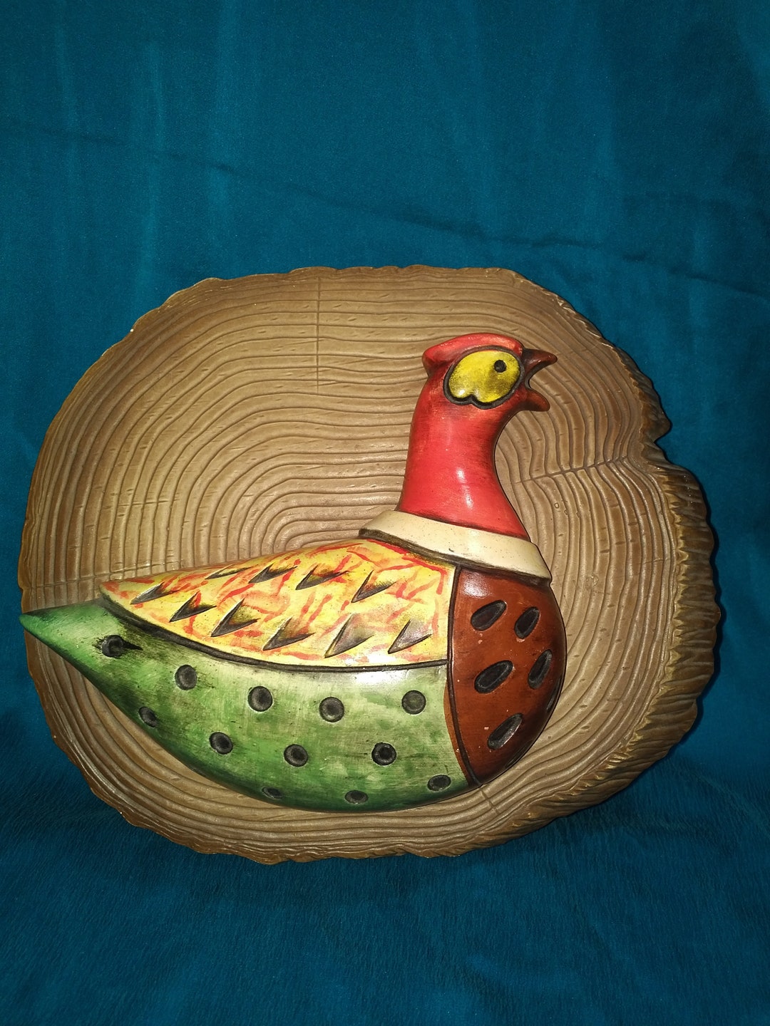 Mod Lefton Pheasant Wall Plaque ~ Ceramic Wall Decor ~ Modernist ...