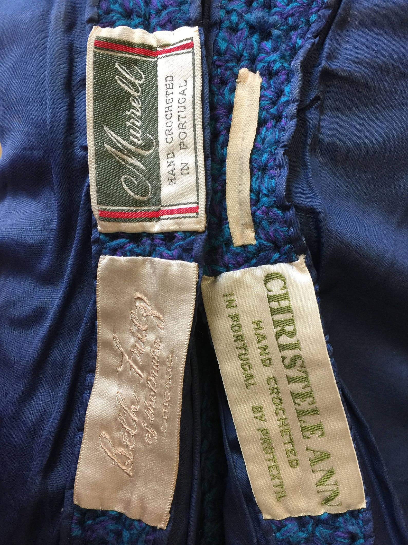 Blue Crochet Suit Christele Ann Murrell Beth Fritz Drake Hotel - Etsy