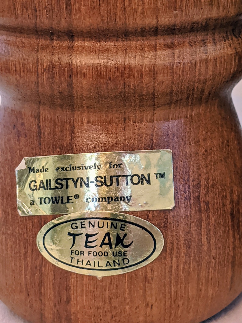 Gailstyn Sutton for Towle Teak Salt and Pepper Shakers - Etsy