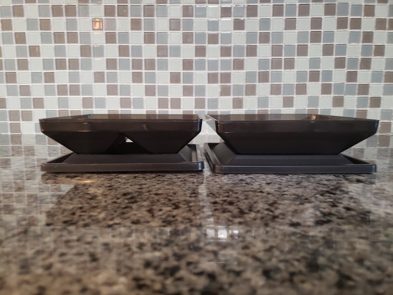 Tupperware Get Together Square Server Midnight Black | Etsy