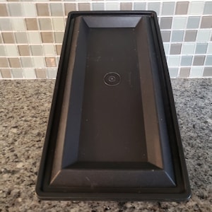 Tupperware Get Together Rectangle Server Midnight Black ~ Vintage ...