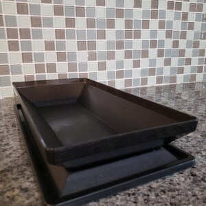 Tupperware Get Together Rectangle Server Midnight Black ~ Vintage ...