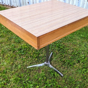 Vintage Pedestal Desk ~ Minimalist Work Space ~ Three Point Propeller ...