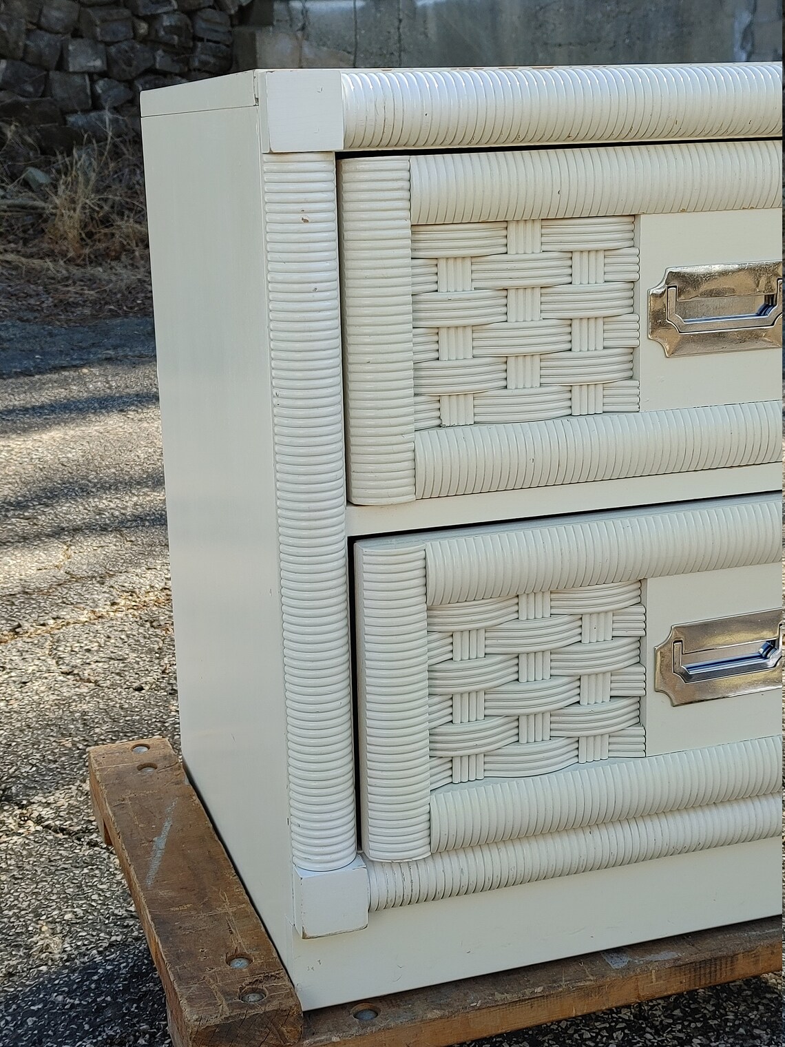 Wicker Weve by Dixie Nightstand ~ Basket-weave, Caning ~ Coastal ...
