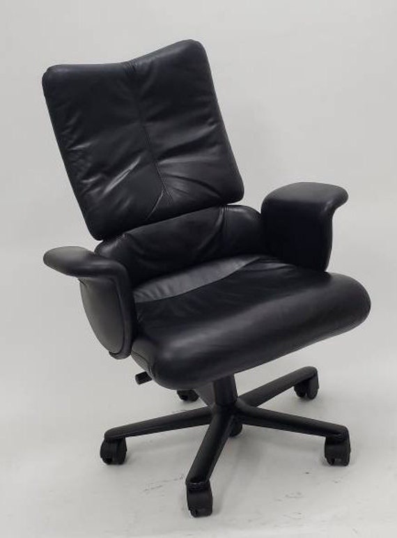 Leather vintage office chair store