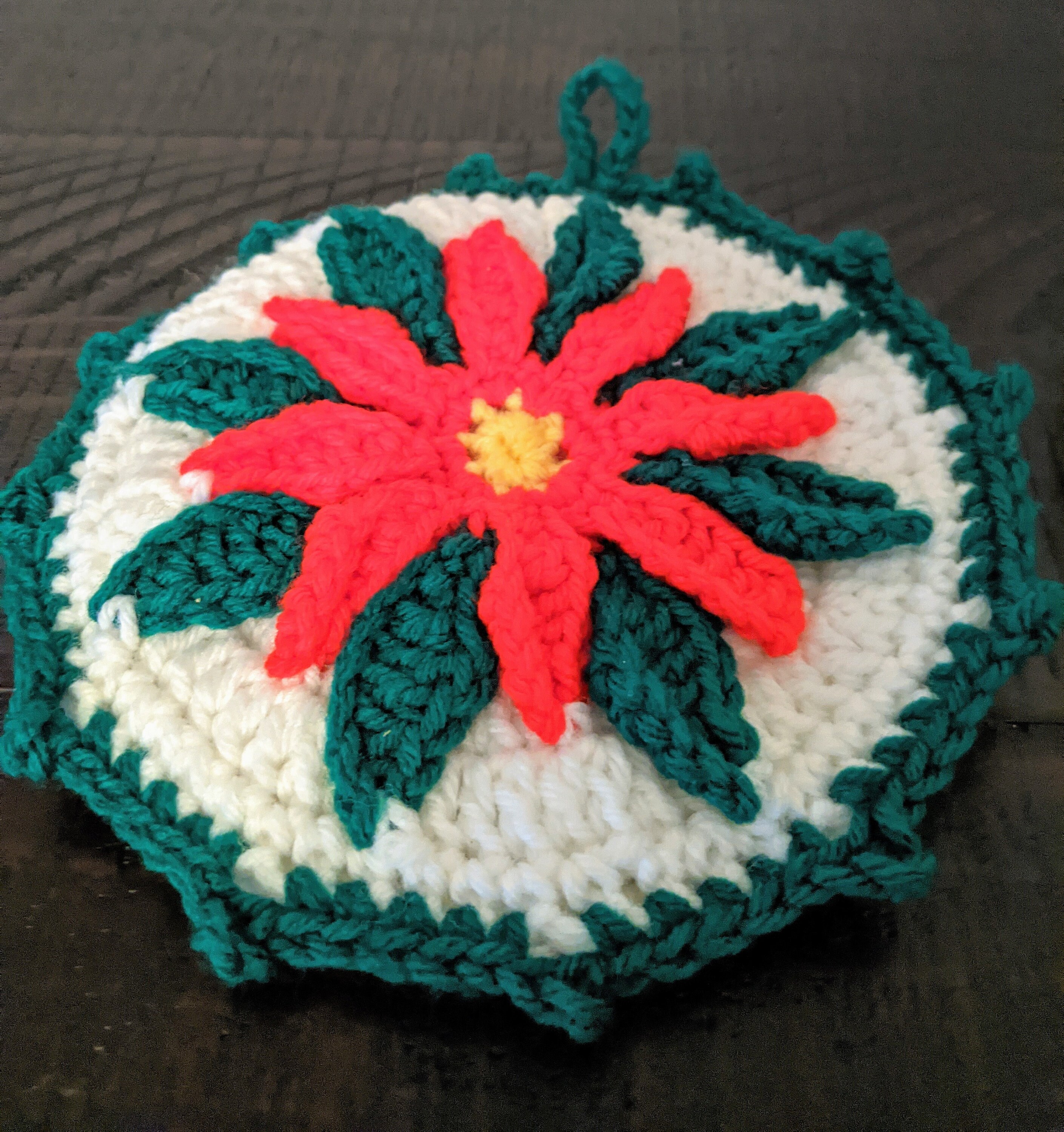 Pair of Hand Crocheted Christmas Trivet Pot Holders | Etsy