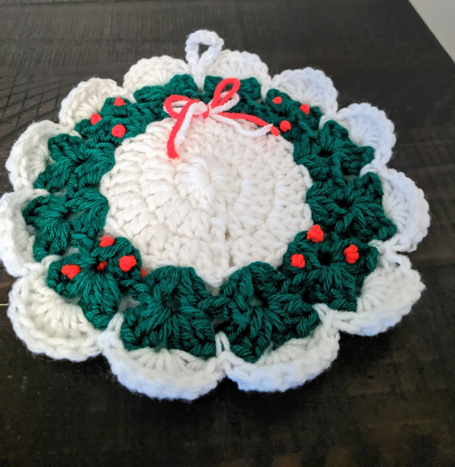 Pair of Hand Crocheted Christmas Trivet Pot Holders - Etsy