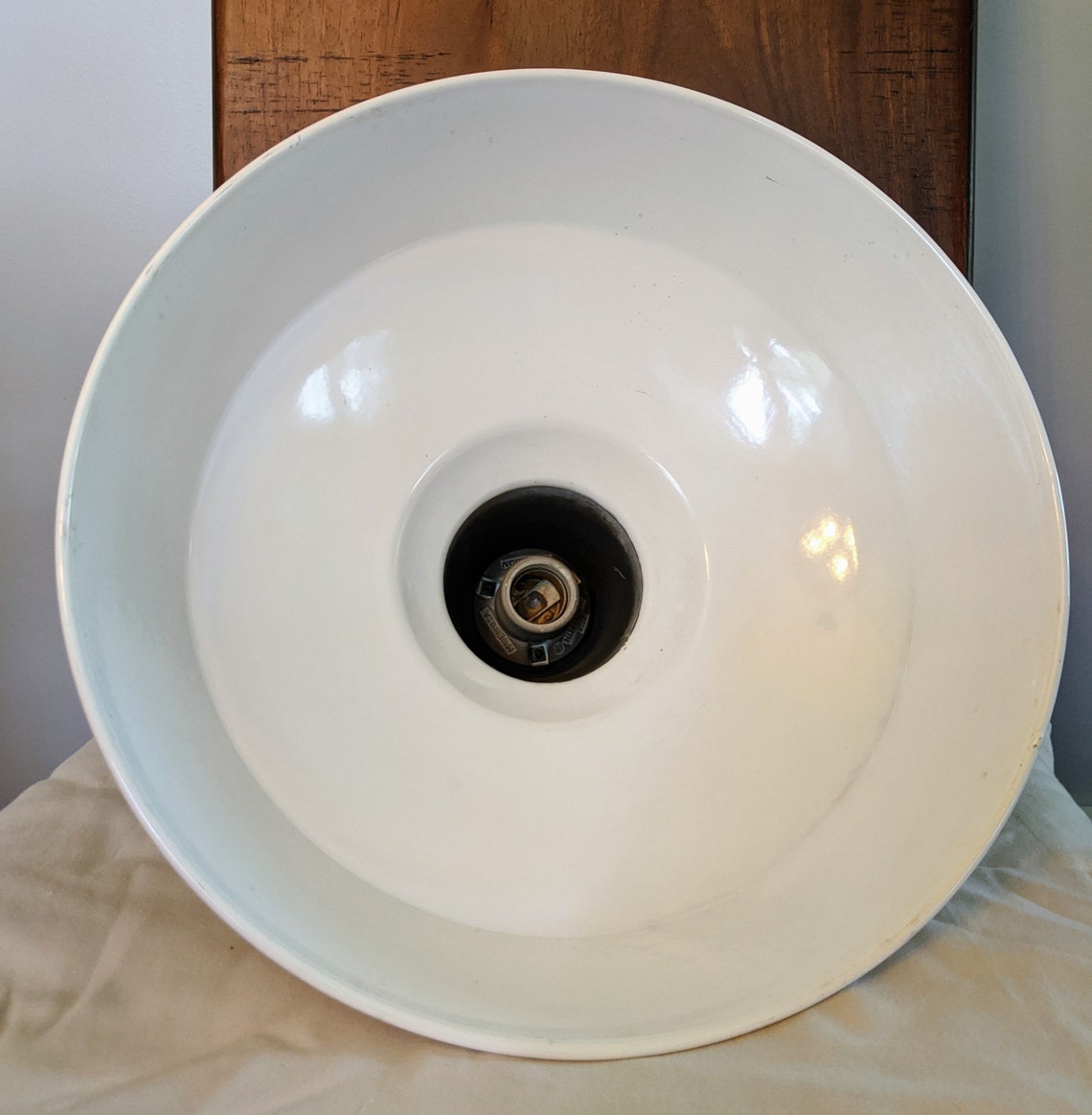 14 Vintage Industrial Benjamin Light Fixture White - Etsy