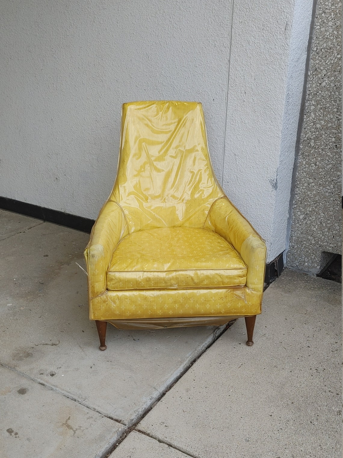 Mod Vintage Yellow Lounge Chair for Rescue Needs Restoration - Etsy