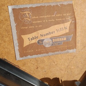 Vintage Durham Metal Folding Card Table Set ~ Black/yellow Round Table ...