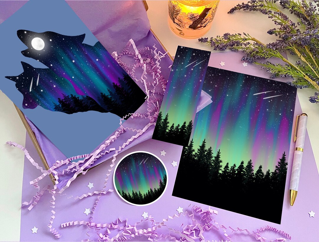 Northern Lights Gift Set Bundle, Book Lover Gifts, Gift Ideas, Magical ...