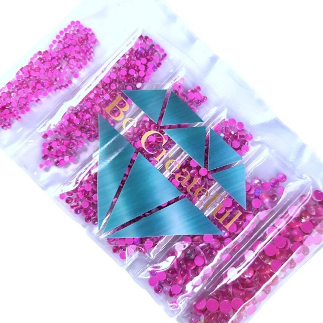 Multi-size Mermaid Tears Rose Pink Flatback Rhinestones - Etsy