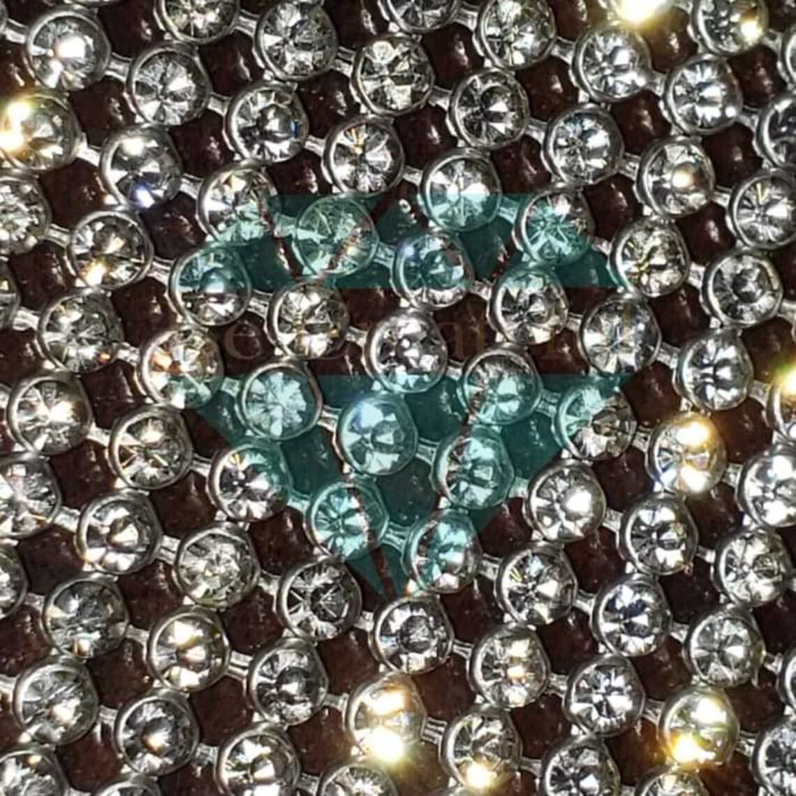 Crystal Set in Silver Hotfix Glass Rhinestone Mesh Strips - Etsy