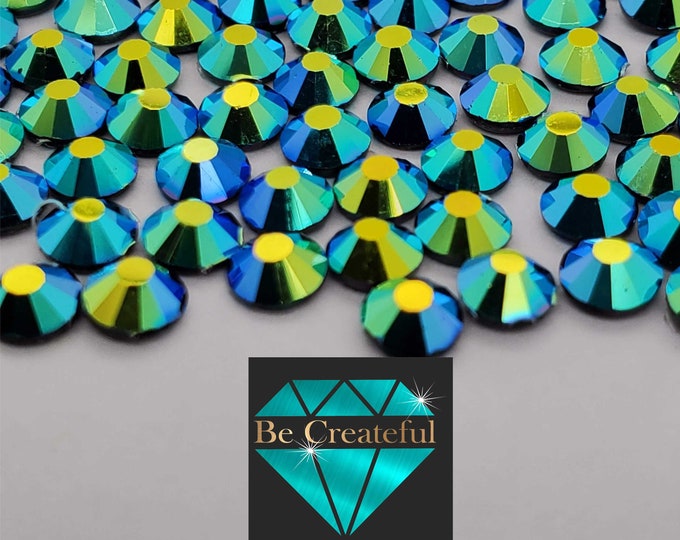 Luxe Neon Yellow Hotfix Glass Rhinestones - Etsy