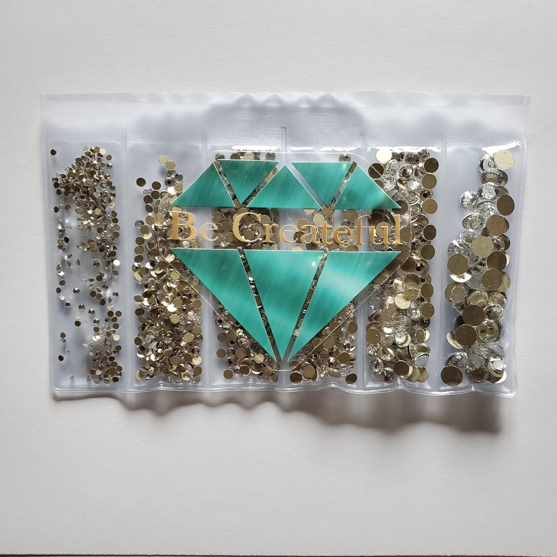 Multi-size Foil Crystal LUXE™ Flatback Foil Glass Rhinestones | Etsy