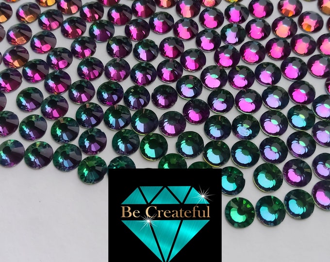 LUXE™ CHAMELEON Siam Red Hotfix Glass Rhinestones | Etsy