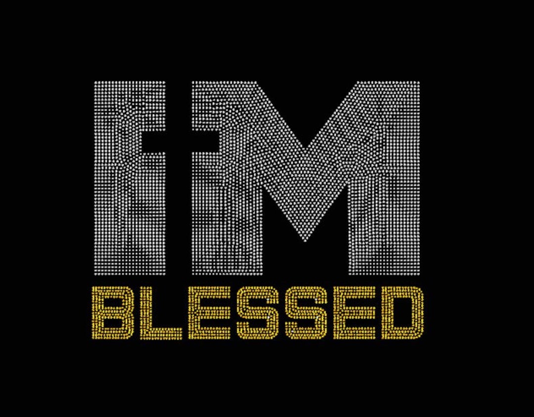 I'M Blessed Rhinestone Transfer - Etsy