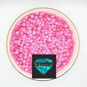 FLATBACK Frosted Light Rose Glass Rhinestones - Etsy