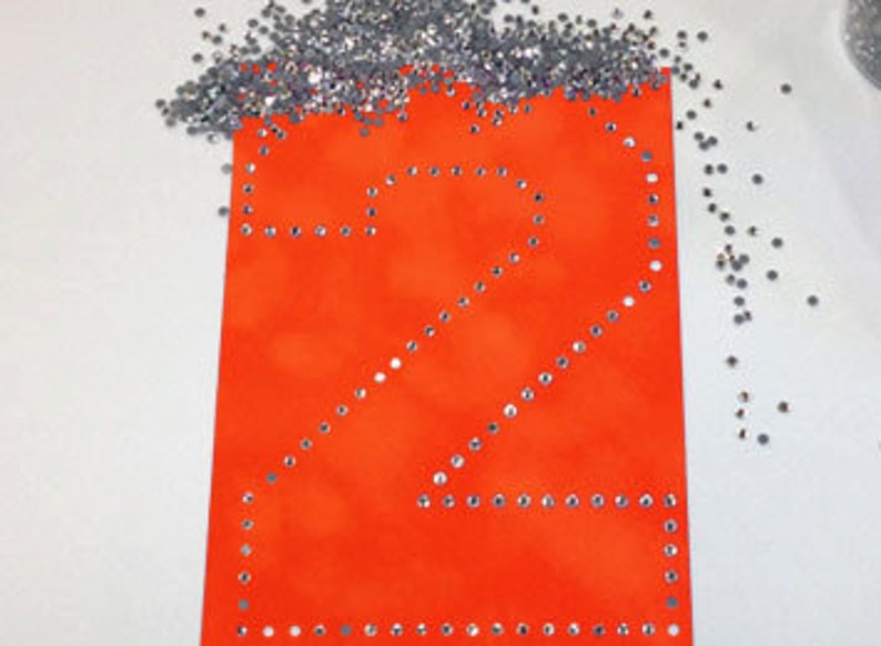 Rhinestone Template Flock Material 1 Yard 12 Premium Etsy