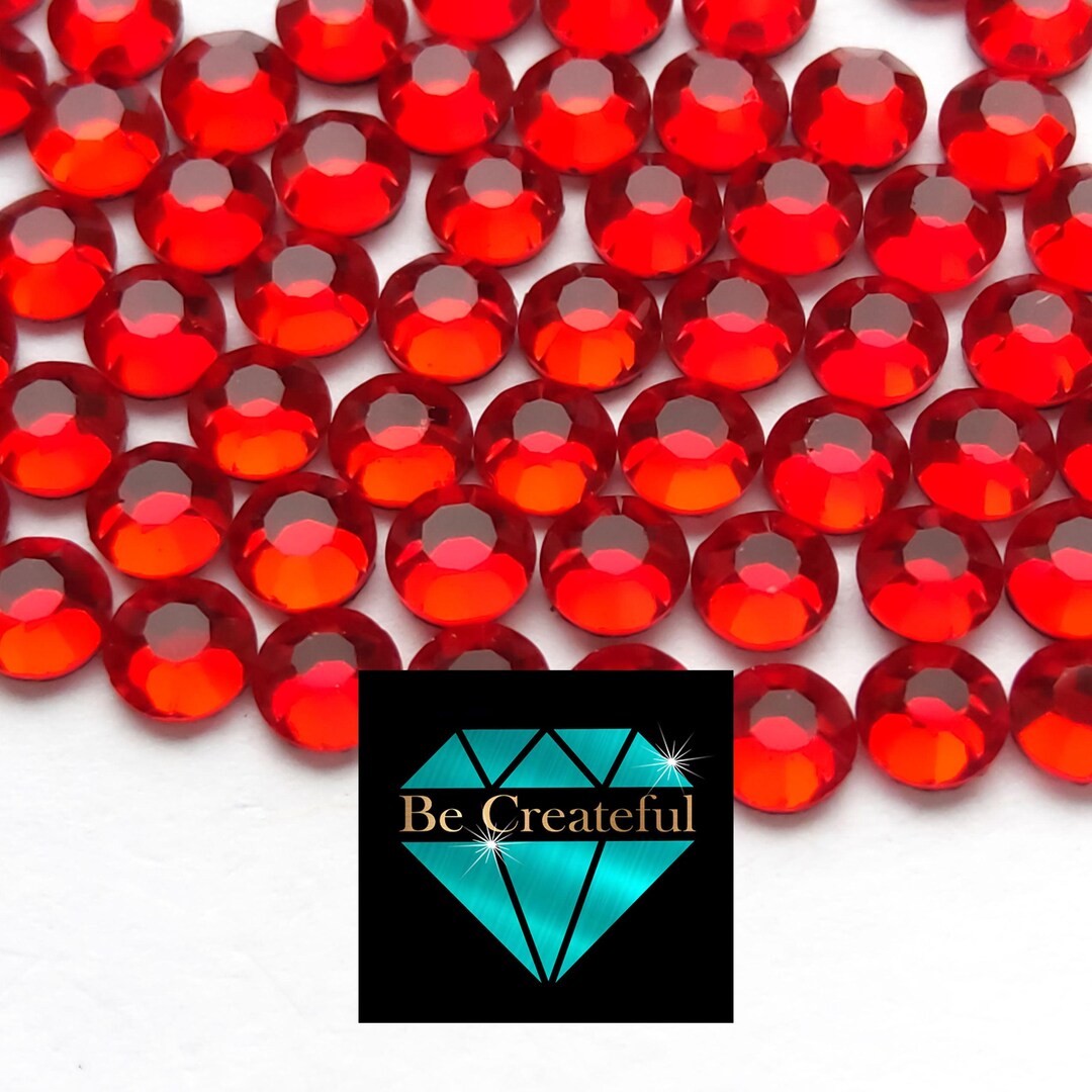 DMC Light Siam Red Glass Hotfix Rhinestones - Etsy