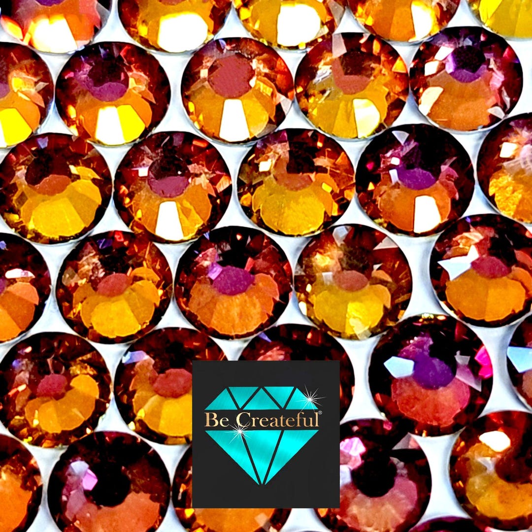 LUXE® CHAMELEON Siam Red HOTFIX Rhinestones - Etsy
