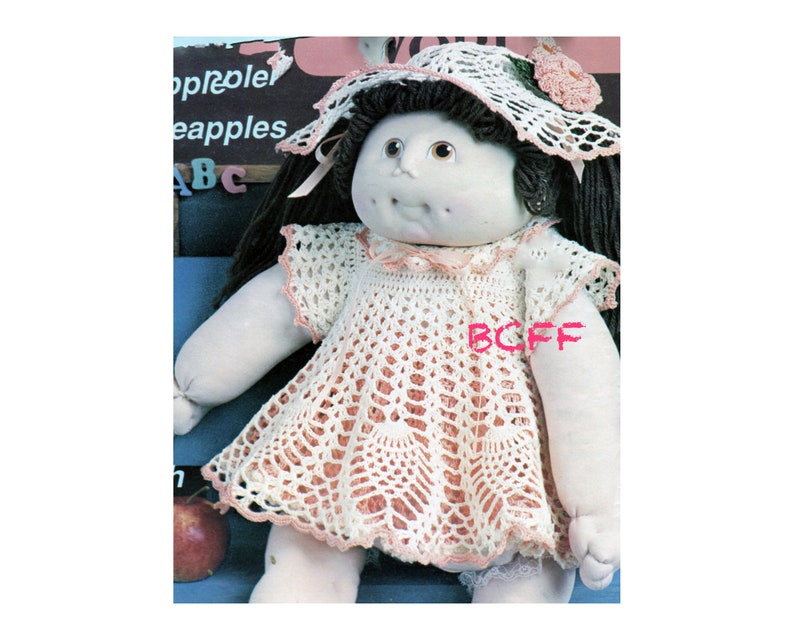 Pdf Doll Clothes Crochet Pattern Cabbage Patch Dress Plus Etsy