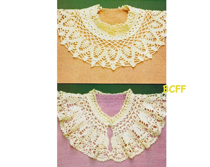Crochet Collar Pattern Women's Victorian Style Collars PDF - Etsy