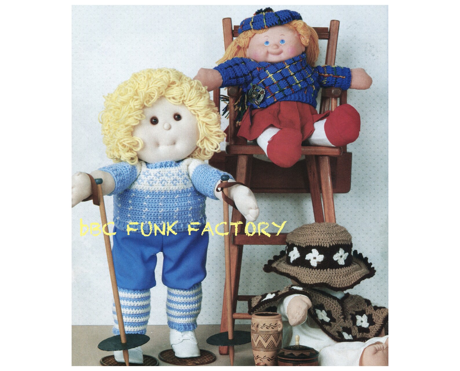 Doll Clothes Crochet Pattern Cabbage Patch Patterns Hats - Etsy