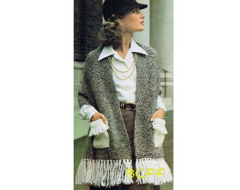 Diamond Pocket Shawl Knitting Pattern / Pocket Scarf Pattern / - Etsy ...