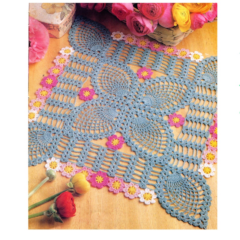 Square Crochet Doily - Etsy