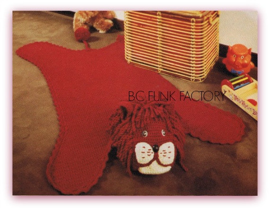 Rug Crochet Pattern Tamed Lion Rug Home Decor Crochet - PDF Crochet ...