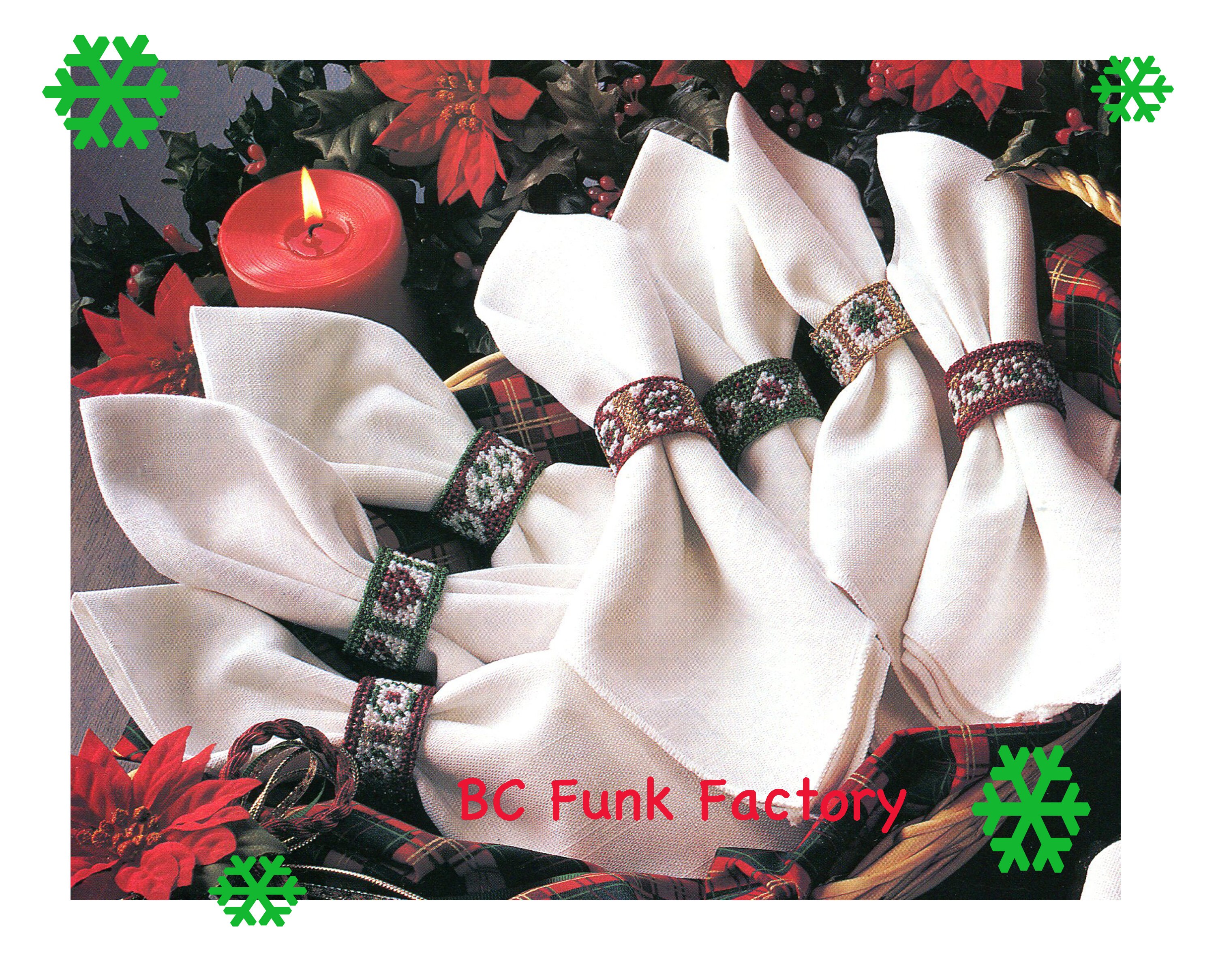 Plastic Canvas Pattern Christmas Napkin Rings Pattern | Etsy