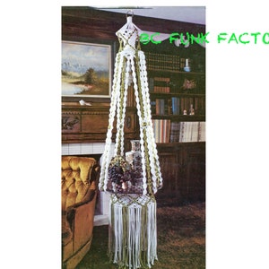 Vintage Macrame Hanging Table Pattern - Retro Macrame Home Decor - PDF ...
