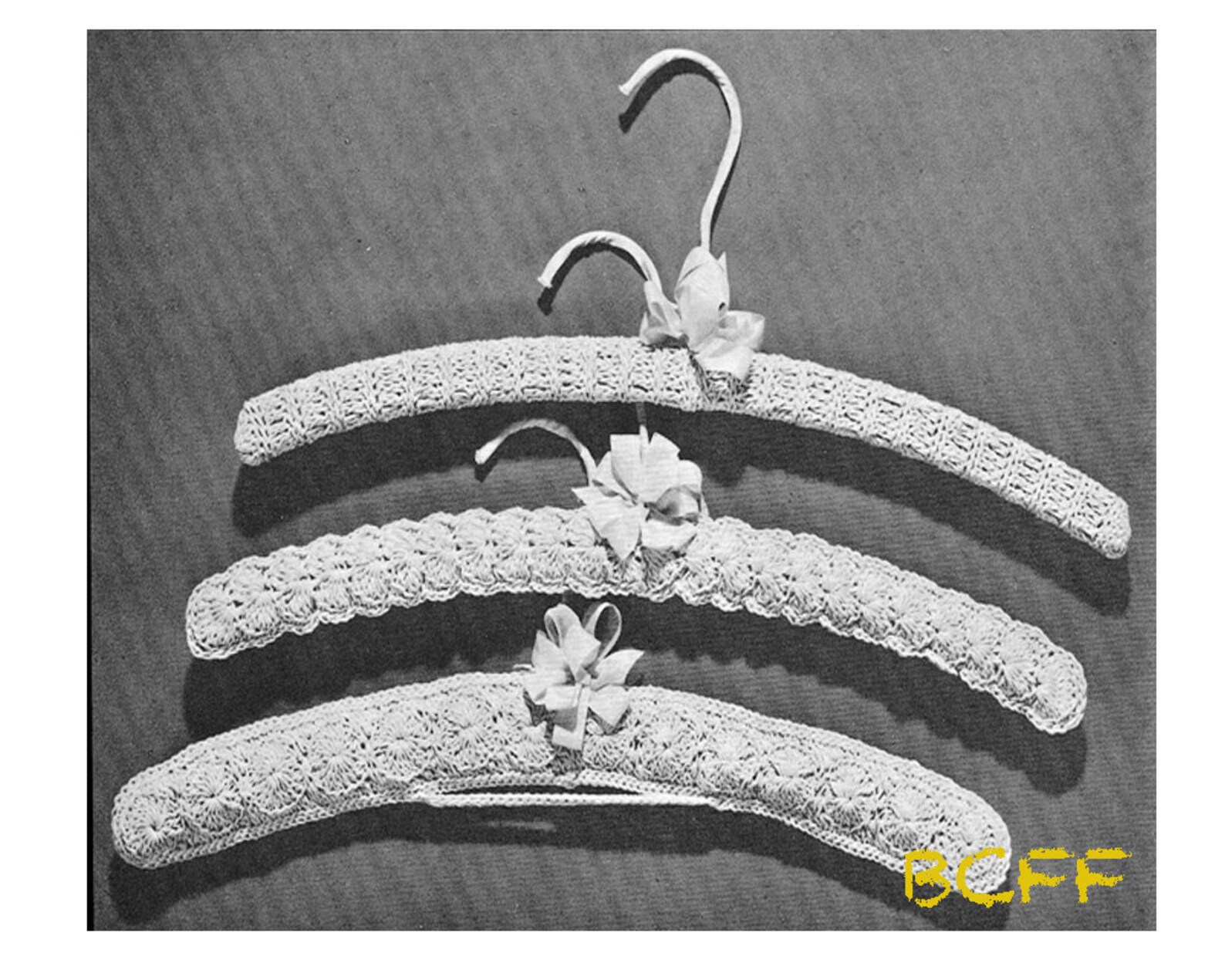 Covered Hangers Crochet Pattern Shell Stitch - Flower Rings - Tailored ...