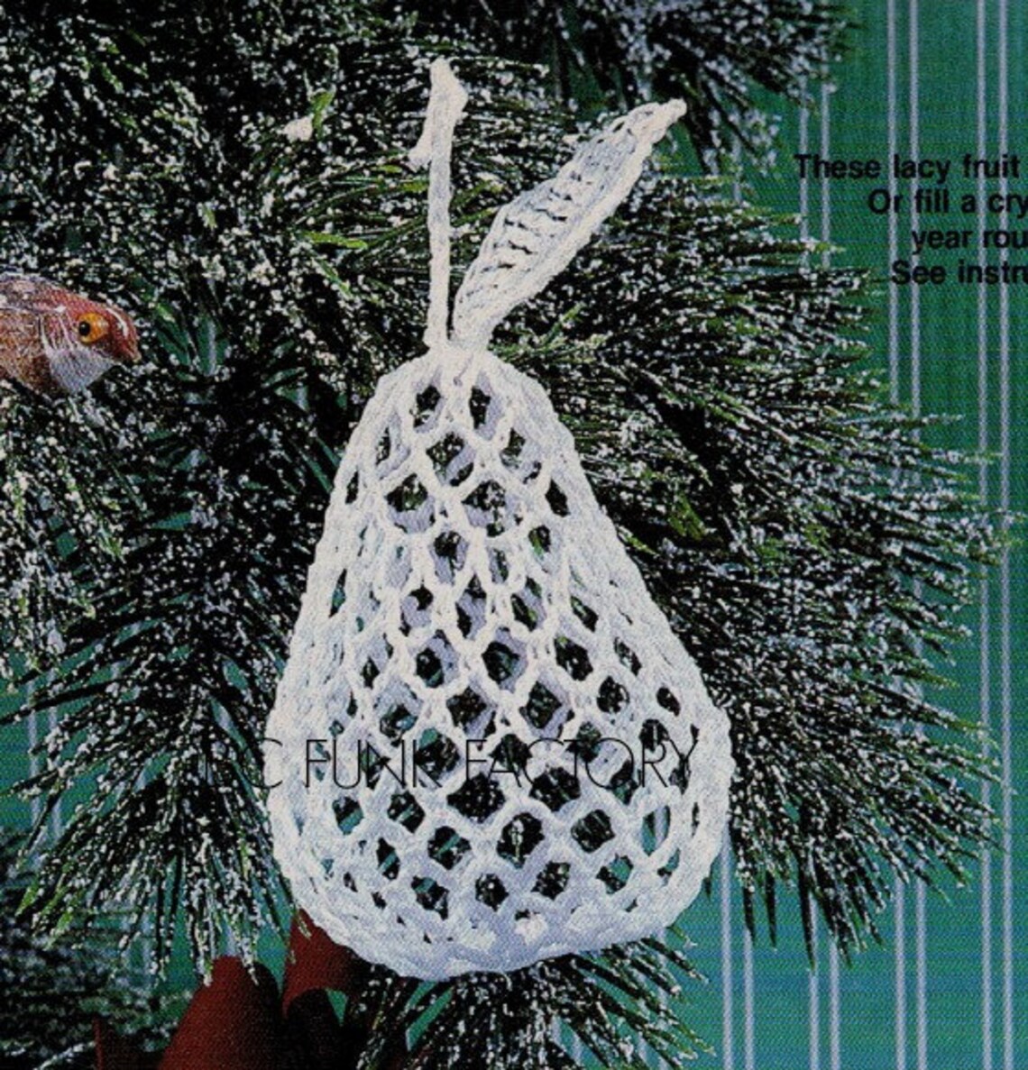 Vintage Thread Crochet Pattern Apple Pear Basket PDF - Etsy