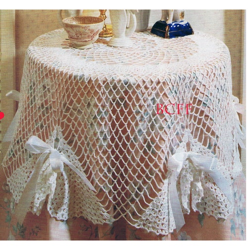 Crochet Tablecloth Pattern Thread Crochet Lacetablecloth - Etsy