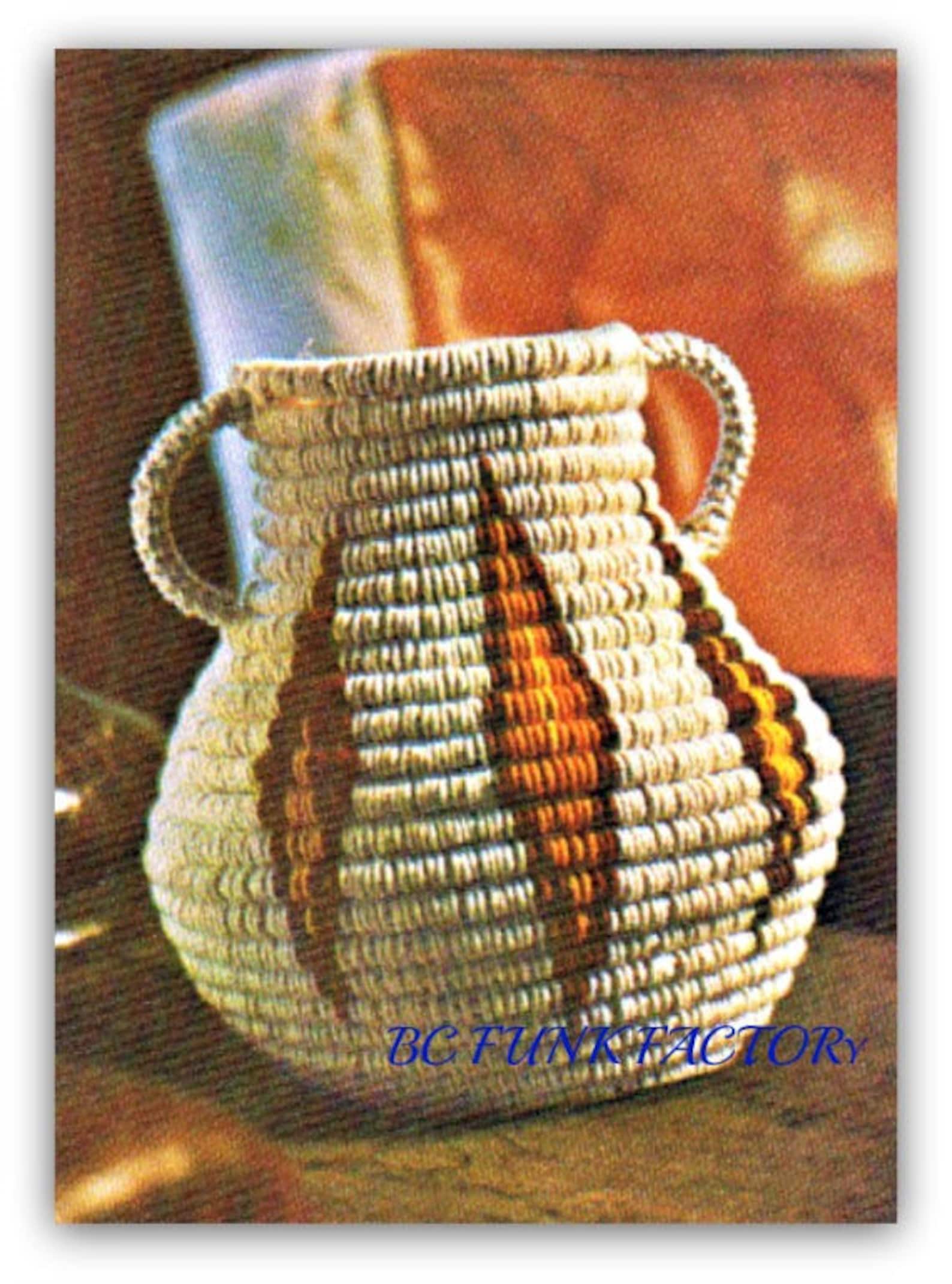 Macrame Rope Basket Pattern Home Decor Macrame Basket Macrame - Etsy