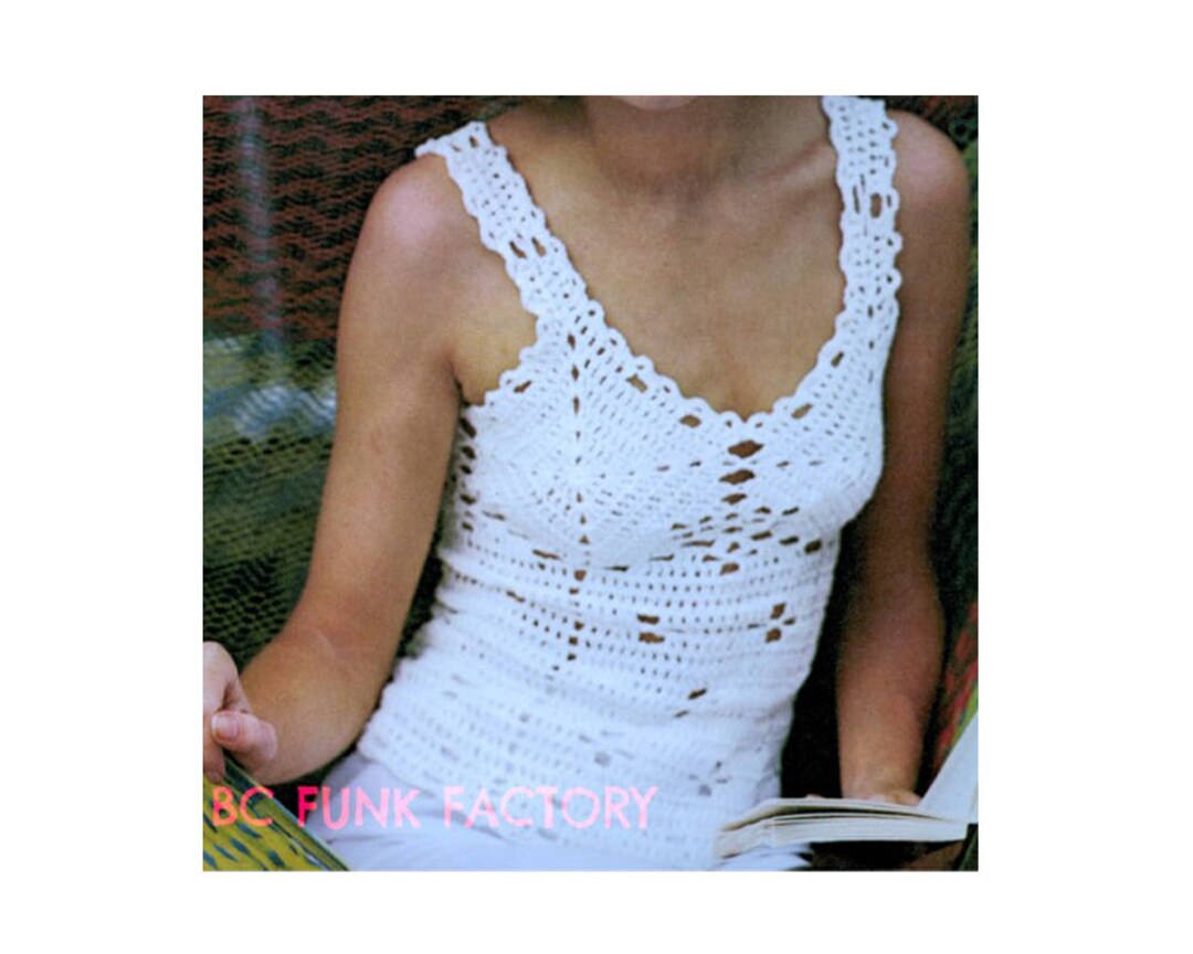 Camisole Top Crochet Pattern Women's' Sizes 6-8-10-12-14 Summer PDF ...