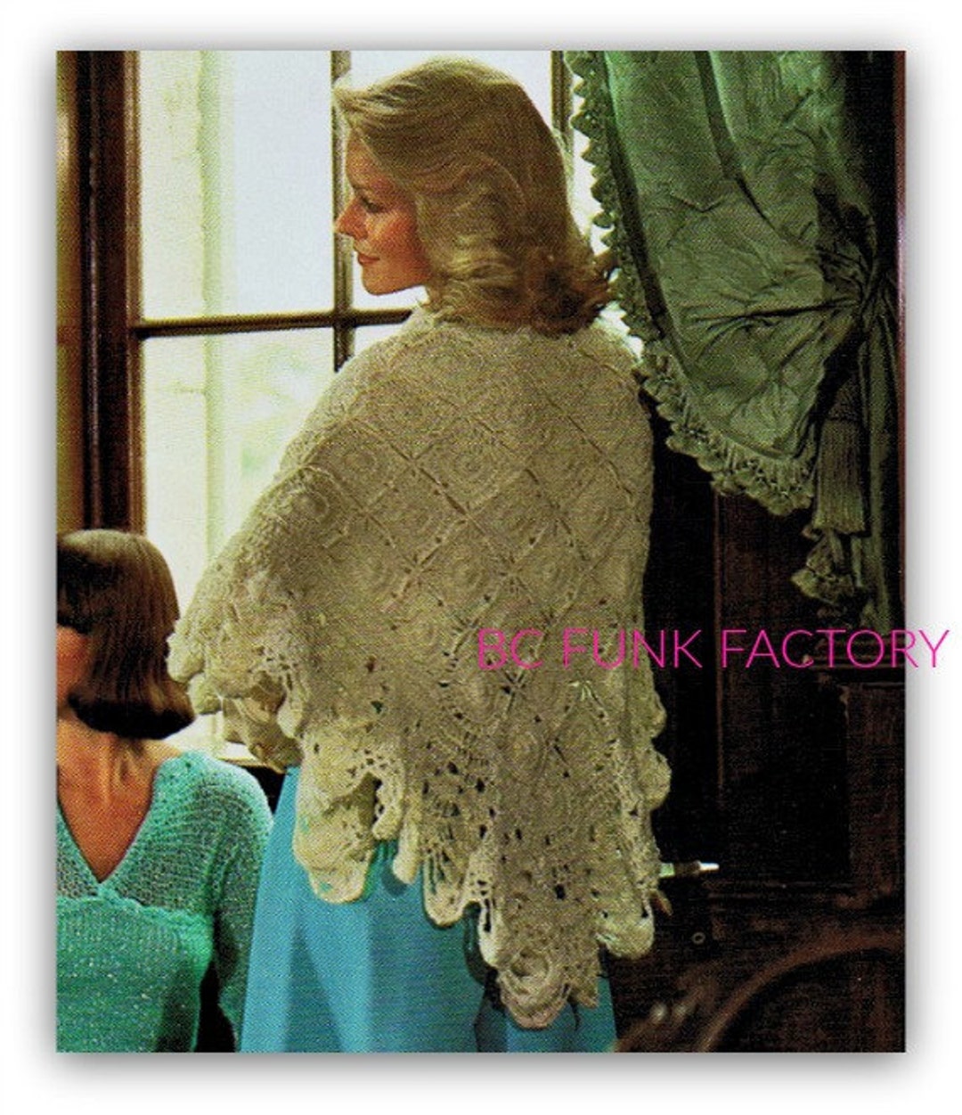 Shawl Crochet Pattern Women's Shawl - Wrap Vintage 1970's PDF Crochet ...