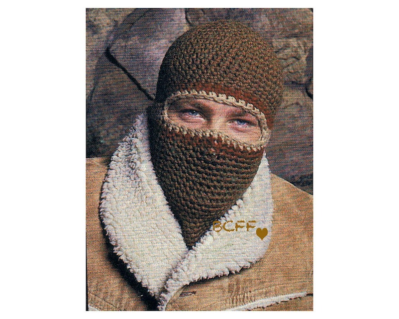 Ski Mask Crochet Pattern Winter Wear Balaclava Helmet Winter - Etsy Canada