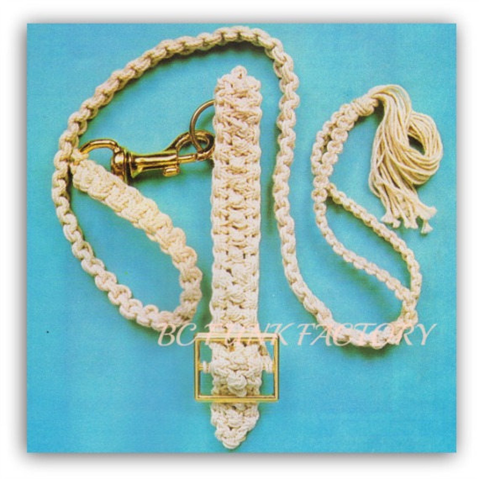 Macrame Pattern Vintage Dog Leash Macrame Pattern Lead and | Etsy