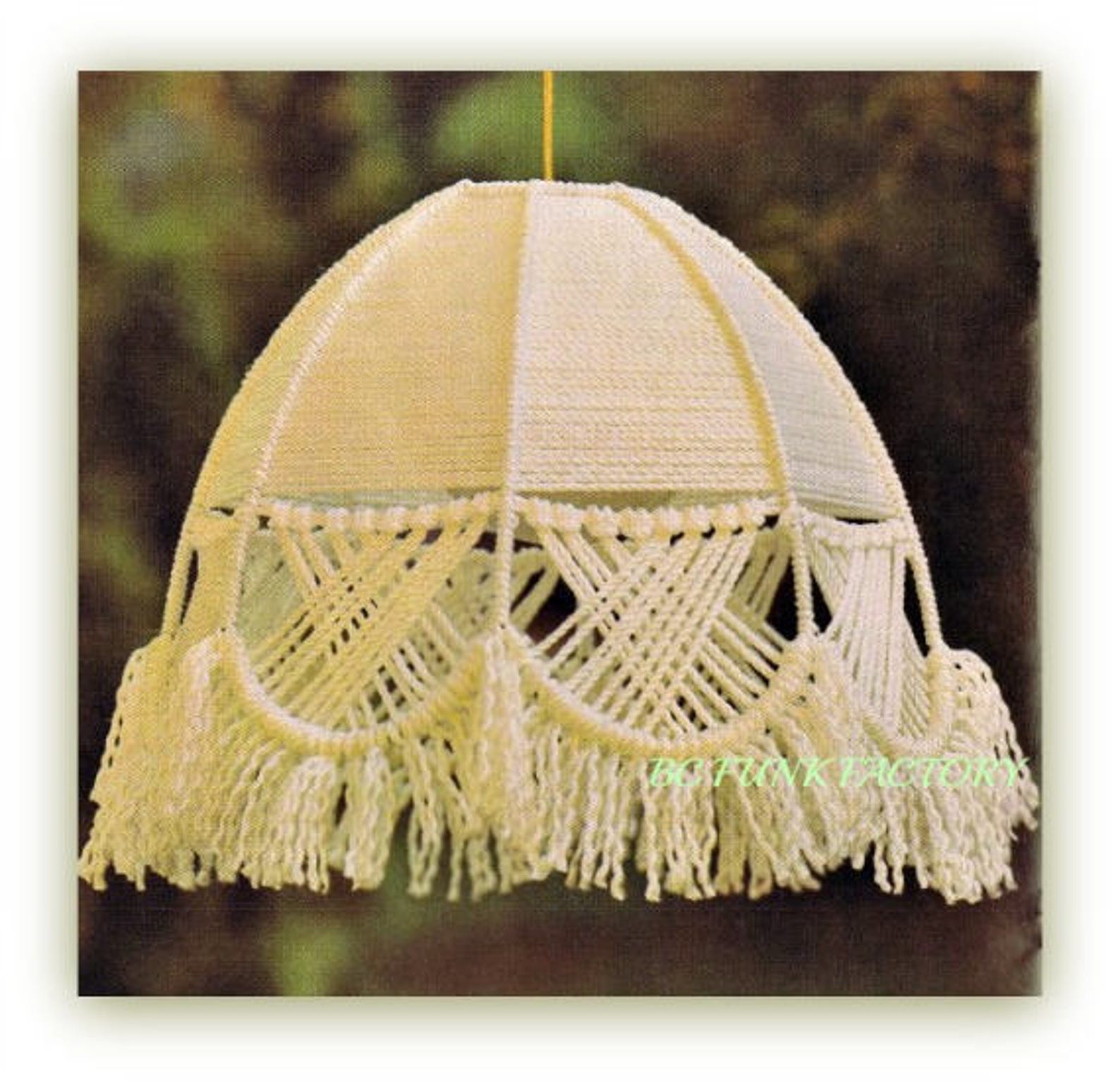Macrame Lamp Shades Pattern Home Macrame Hanging Lamp Pattern | Etsy