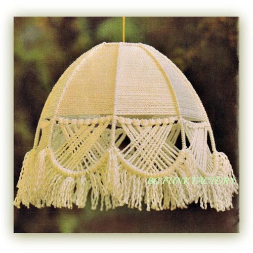Macrame Lamp Shades Pattern Home Macrame Hanging Lamp Pattern - Etsy
