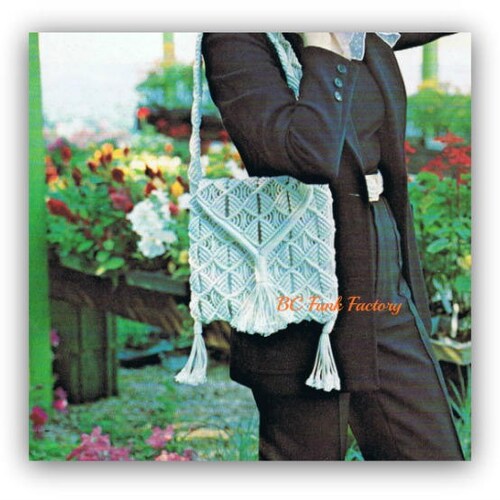 PDF Macrame Pattern Macrame Purse Pattern Vintage 1970's - Etsy