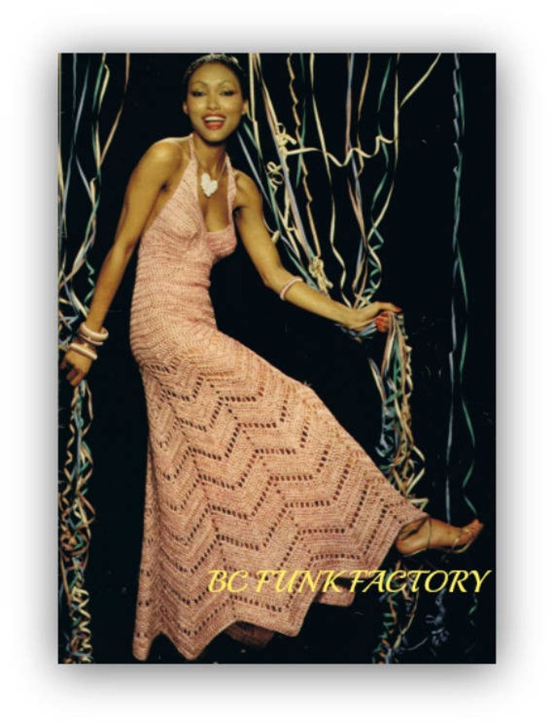 Halter Top Dress Crochet Pattern, Women's Crochet Prom Dress, Evening ...