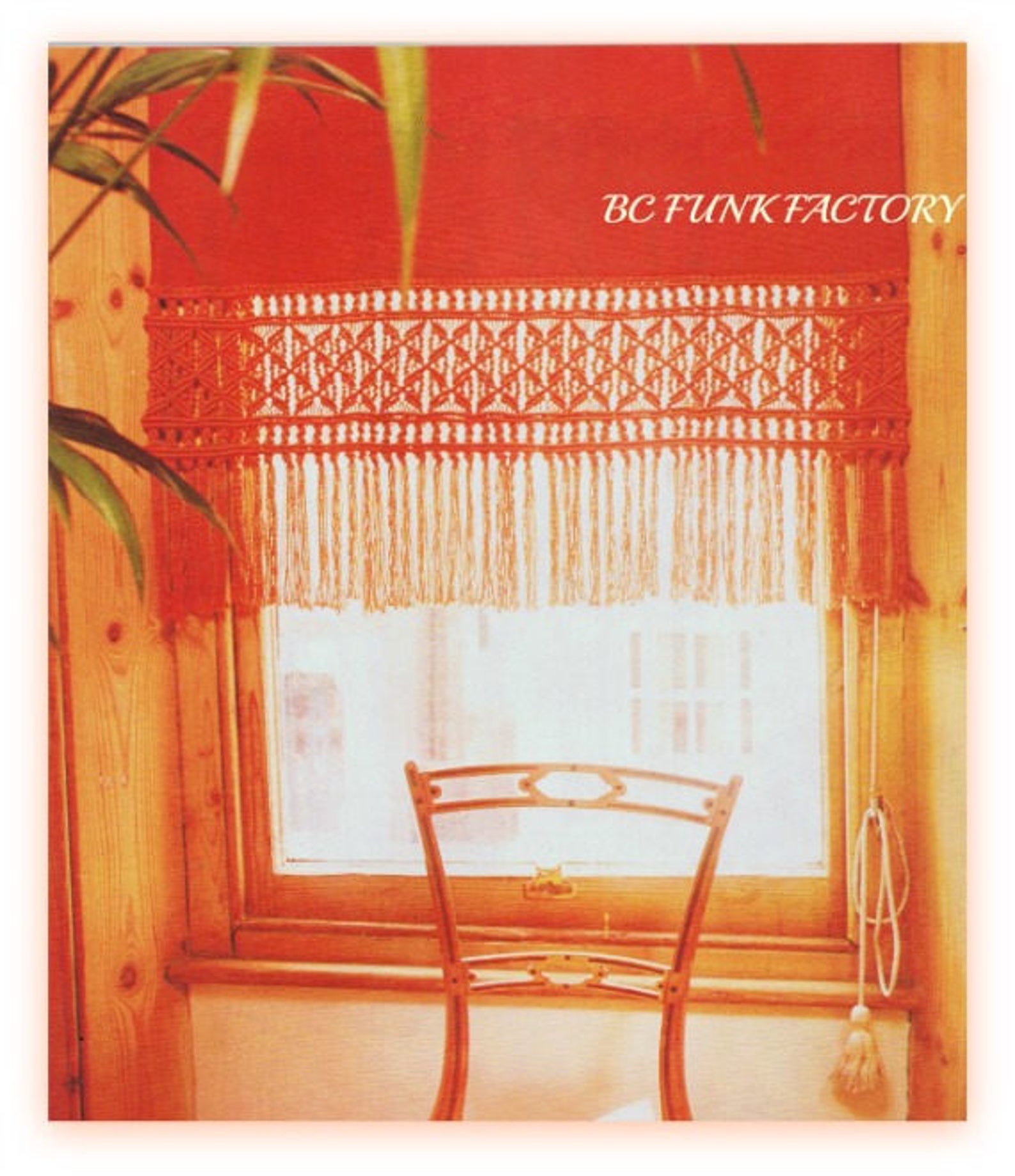 Macrame Curtain Trim Pattern Home Decor Macrame Curtain TRIM | Etsy