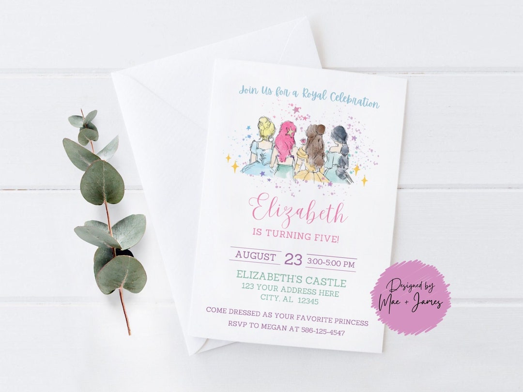 Princess Birthday Invitation, A Royal Celebration, Our Little Princess ...