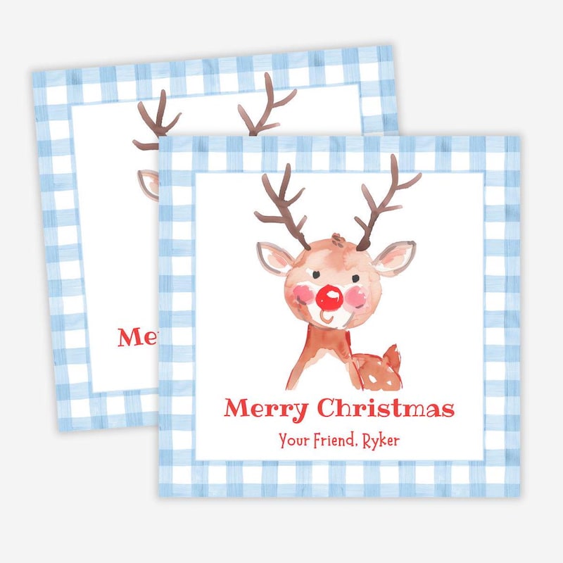 Christmas Class Tag Boy - Etsy